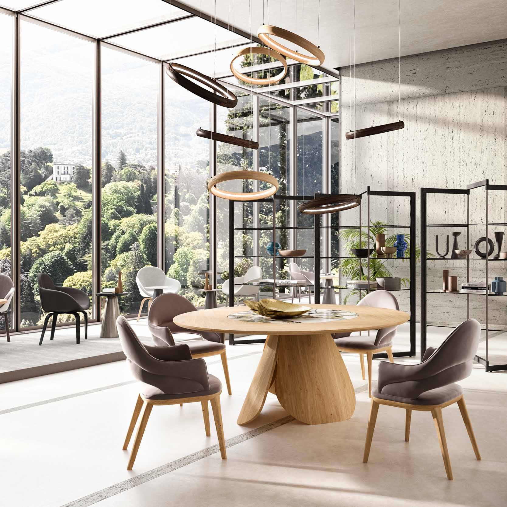 ozzio italia - lampada sospensione ring light - Tema Casa Design